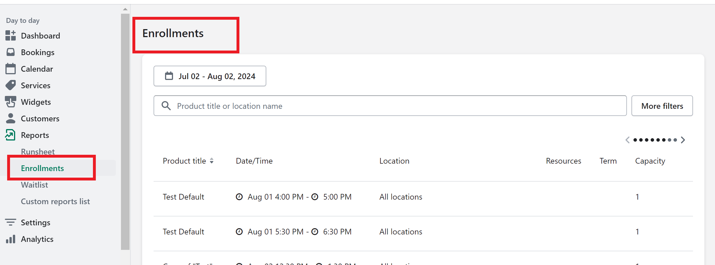 📋 Enrollment Report Guide – BookThatApp Help Desk